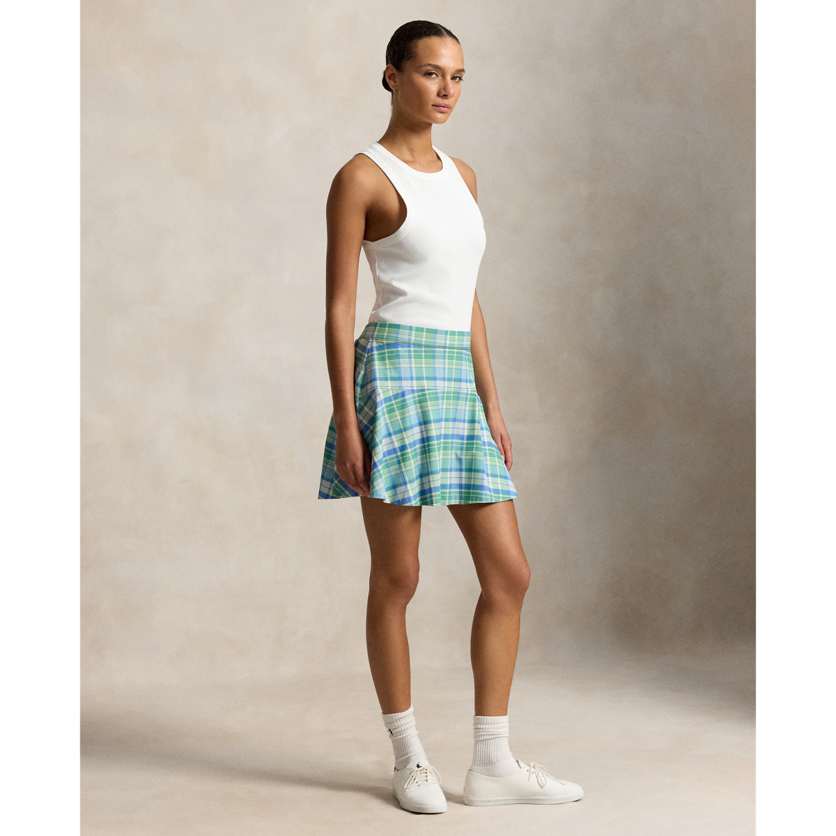 RALPH LAUREN Ralph Lauren Plaid Paneled Skort